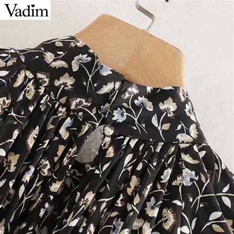 Женское элегантное платье Vadim платье миди с цветочным принтом Длинные рукава женские