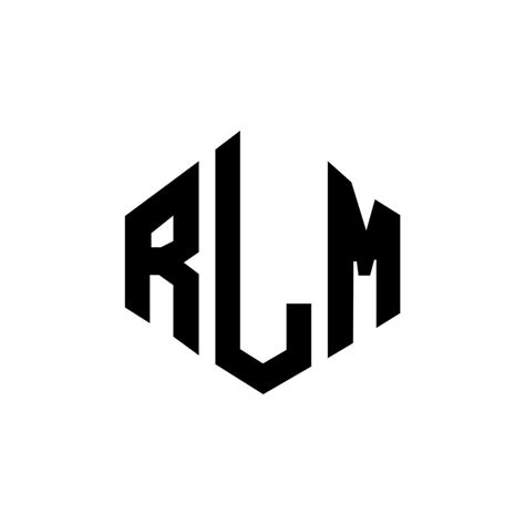 RLM Letter Logo Design With Polygon Shape RLM Polygon And Cube Shape