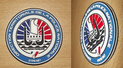 ÉCUSSON DE LA Police Nationale en Polynésie française en PVC 3D neuf