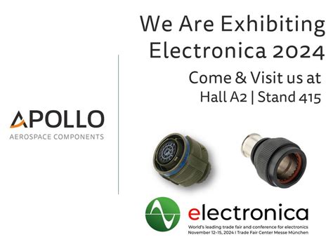 Apollo Aerospace Components On Linkedin Electronica Electronica Electronica2024 Apollo Aerospace Components On Linkedin Electronica Electronica Electronica2024