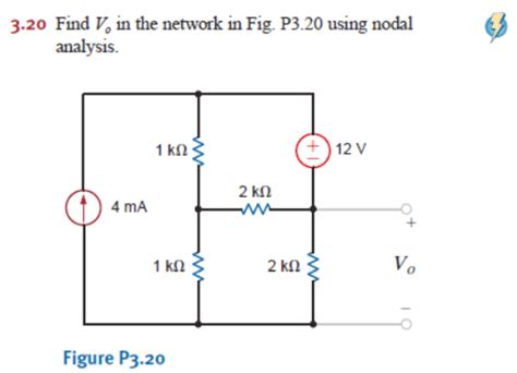 Solved Find Vo In The Network In Fig P Using Chegg