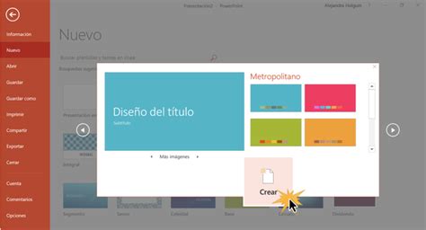 PowerPoint 2016 Cómo crear una nueva presentación