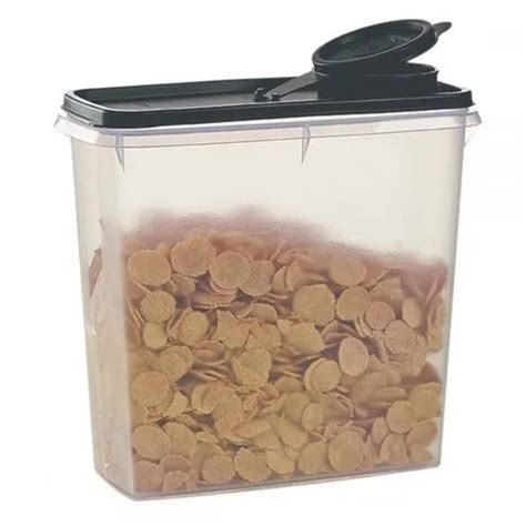 Plastic Tupperware Modular Mates Cereal Storer Black At Piece In Gurgaon