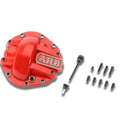 Arb Differential Cover Red For Dana 44 Axle Double Black Offroad