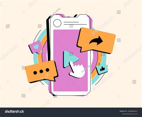 Viral Video Marketing Campaign Uses Engaging Stock Vector Royalty Free