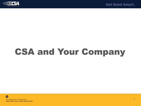 Ppt Compliance Safety Accountability Csa And Drivers Powerpoint