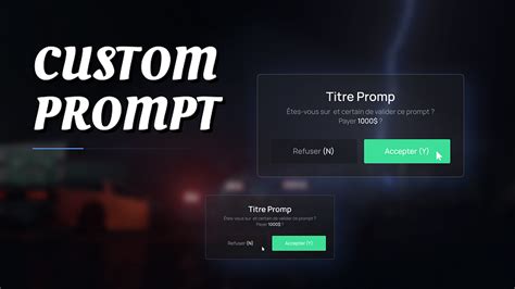 Custom Prompt Fivem By Cyteui On Dribbble