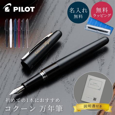 コクーン（パイロット） 名入れ Pilot コクーン 万年筆スターターセット F 細字 インクカートリッジ付 Cocoon コンバーダー両用