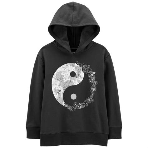 Oshkosh Bgosh French Terry Yin Yang Hoodie Girl