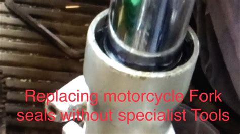 Replacing Motorcycle Fork Seals Without A Seal Driver YouTube