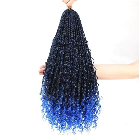 8 Packs Crochet Box Braids 24 Inch Boho Box Braids Crochet Braids Hair