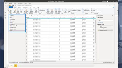 Organizing Your Queries Power BI Query Editor Tutorial Master Data