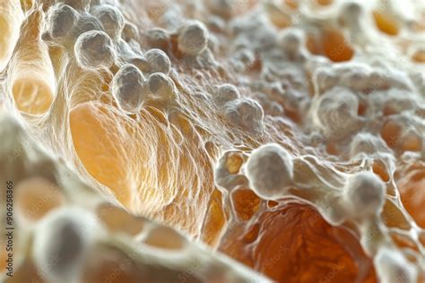 Detailed View Of An Osteoclast Resorbing Bone Tissue Highlighting The