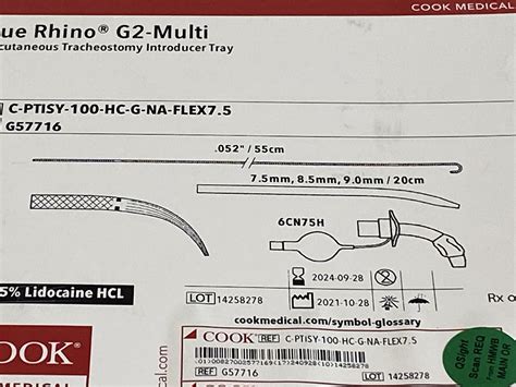 New Cook Medical Blue Rhino G2 Multi G57716 Exp2024 09 C11 G57716