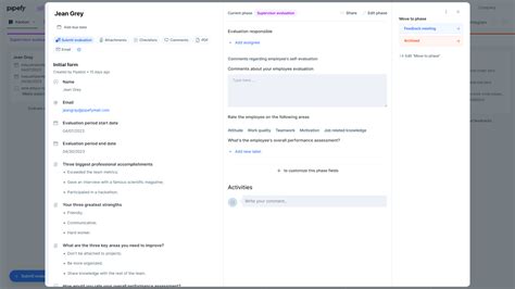 Performance Evaluation Process Template Free Pipefy