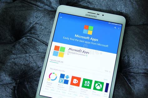 Microsoft Apps Editorial Image Image Of Programs Note