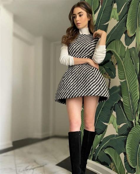 Lily Collins Poses In A Revealing Dress In The Bath 11 Photos The