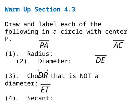ppt warm up section 4 3 draw and label each of the following in a