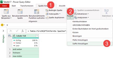 power query suffix hinzufügen excelhero
