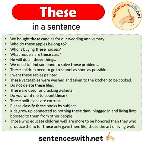 Use These In A Sentence Example At Bobby Flores Blog