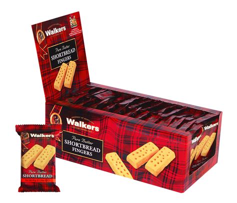 Walkers Pure Butter Shortbread Fingers 2 Count Snack Packs Pack Of