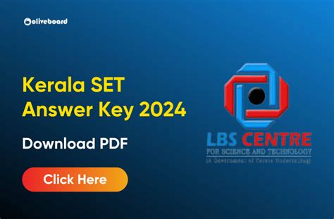 Kerala SET Answer Key 2024 Out Direct Download PDF Link