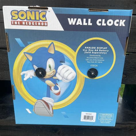 Sonic The Hedgehog Clock Sonic Wall Clock Brand Depop