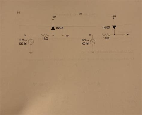 solved for each clipper circuit plot the output and the