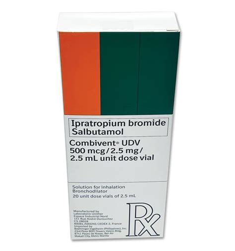 Combivent Udv Dosage And Drug Information Mims Philippines