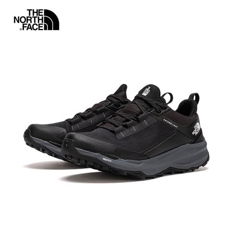 The North Face 北面 男款黑灰色防水透氣vectiv中底抓地徒步鞋7w6cny7 Pchome 24h購物