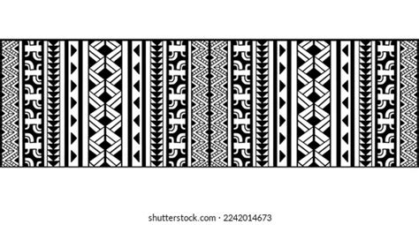Wrap Around Arm Polynesian Tattoo Design Stock Vector Royalty Free
