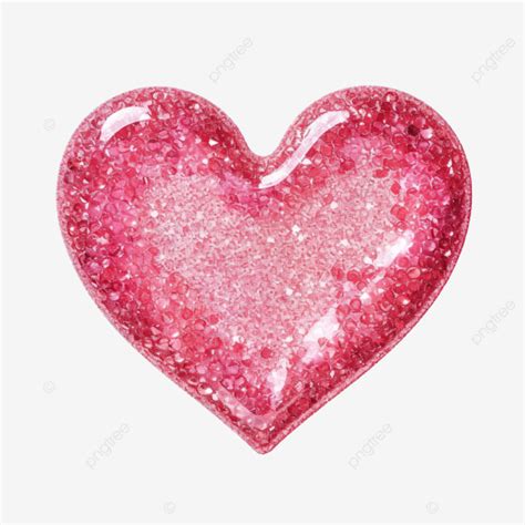핑크색 반짝이 하트 설명 분홍색 반짝임 장식 Png 일러스트 및 이미지 에 대한 무료 다운로드 Pngtree