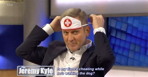 Jeremy Kyle Gets Saucy On Stage As A Naughty Nurse While Discussing