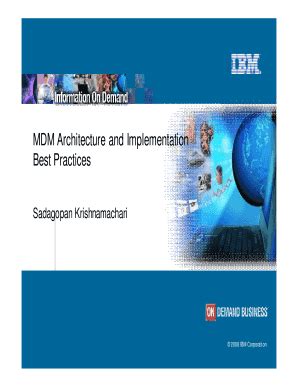 Fillable Online MDM Architecture And Implementation Best Practices Harvesting Fax Email