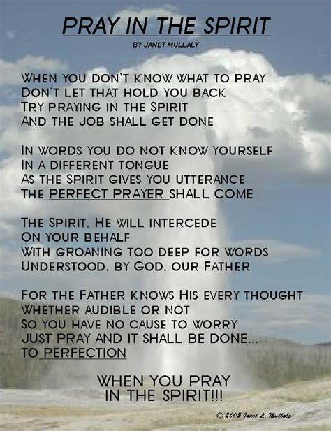 Pray In The Spirit