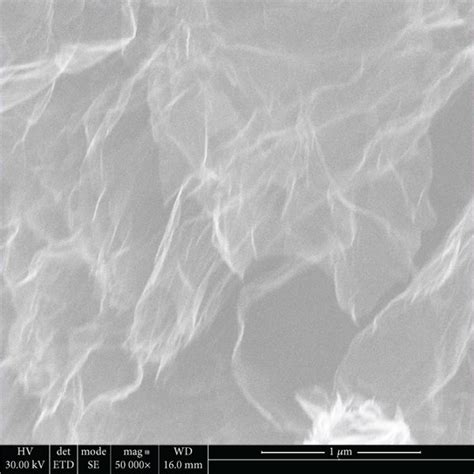Sem Microphotographs Of A Thermally Reduced Graphene Oxide Rgo And