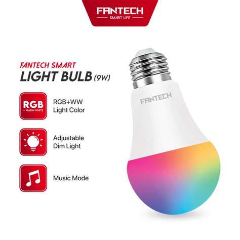 Jual LAMPU RGB For Gaming Smart LED Light Bulb 9W 12W RGB Fantech Shopee Indonesia