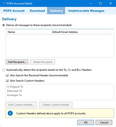 Configuring Pop Accounts Qss Exchange Toolkit