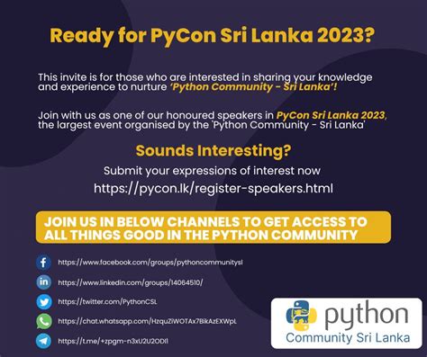 Supun Viraj Rathnayaka On Linkedin Python Pycon2023 Pyconlk