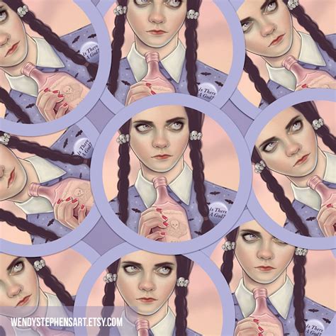 Lydia Deetz Nancy Downs Wednesday Addams Vinyl Sticker Set Etsy