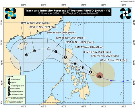 Mabilis Na Lumakas Ang Pepito Maaaring Maging Super Typhoon Sa Sabado Philippines Times