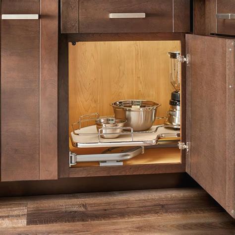 REV A SHELF 15 Single Tier Organizer For Blind Corner Right Maple Left Hand Rev A Shelf 5371 15