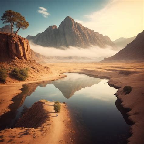 Premium Photo Awesome Landscape Of Beautiful Nature