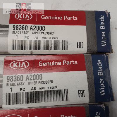 BLADE ASSY-WIPER,PASSEGER 98360A2000 - - Ricambinuovi