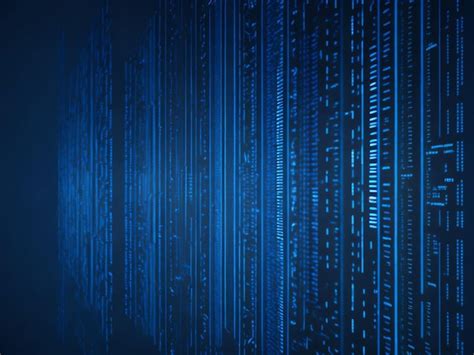 Premium Photo Blue Digital Binary Data On Computer Screen Background