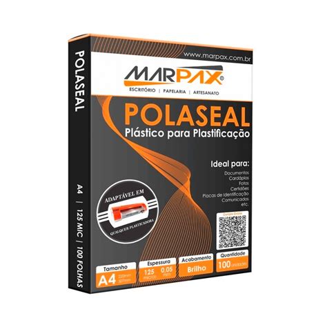 Polaseal Plástico para Plastificação A4 220x307x0 05mm 100un