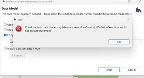 Copying Data Model From Existing CA Error SMART Community Forum