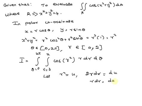 Solved Problem 4 5 Marks Use Polar Coordinates To Evaluate The