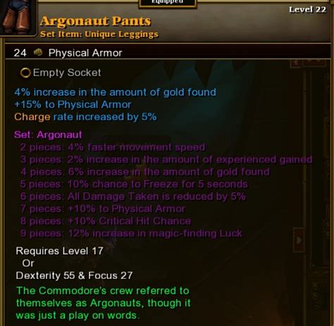Argonaut Pants Torchlight Wiki Fandom