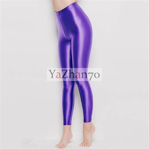 Leohex Sexy Opaque Pantyhose Tights Spandex Satin Glossy Opaque Shiny